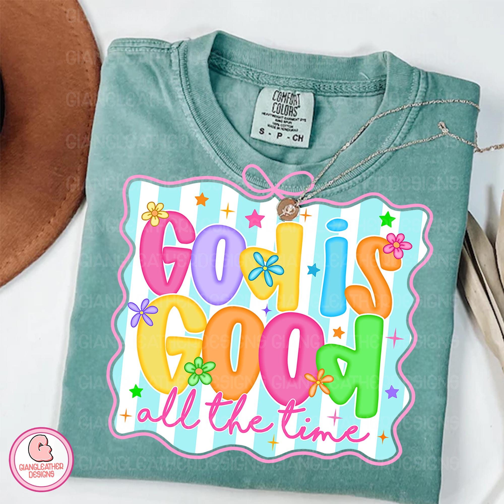 God is Good All the Time Png, Preppy Bible Verse Png, Christian ...