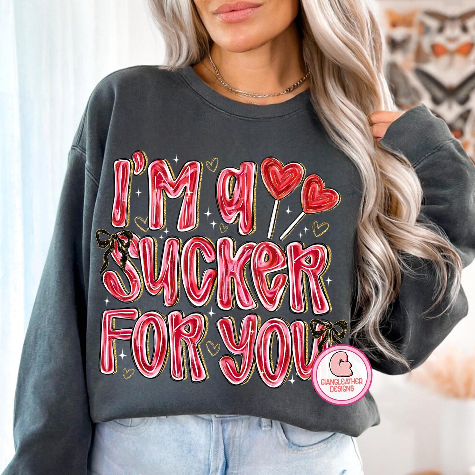 I'm A Sucker for You Png, Glitter Valentine Png, John 3:16 Png, Retro ...