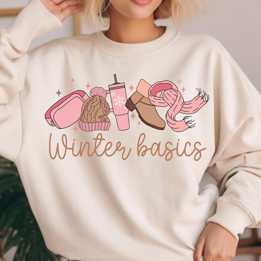 Winter Basics Png, Pink Winter Png, Bougie Png, Bougie Stanley Tumbler ...