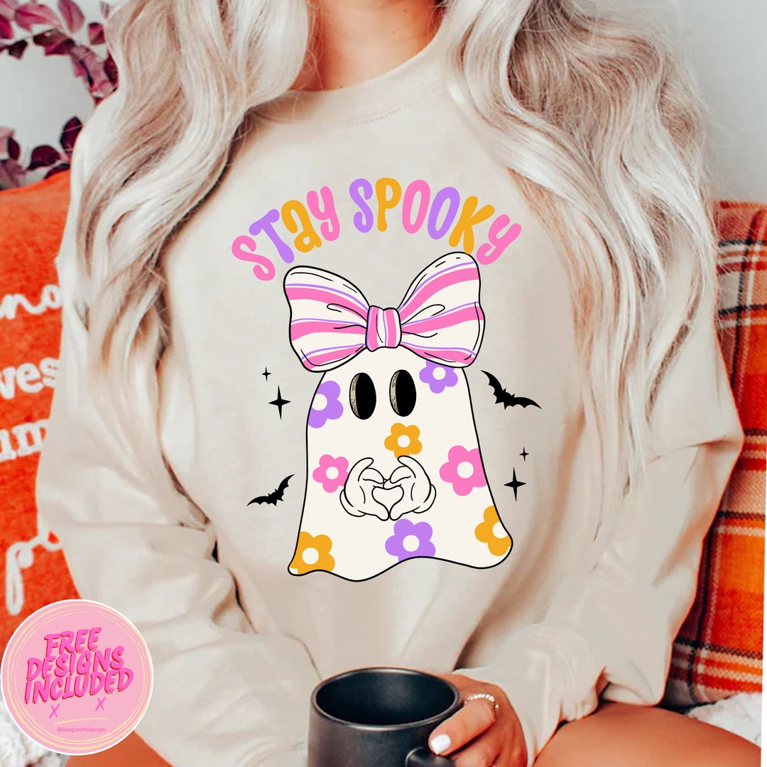 Stay Spooky Png,cute Boo Png,halloween Boo Png,halloween Png,coquette ...