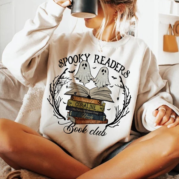 Halloween Book Club Png - Etsy