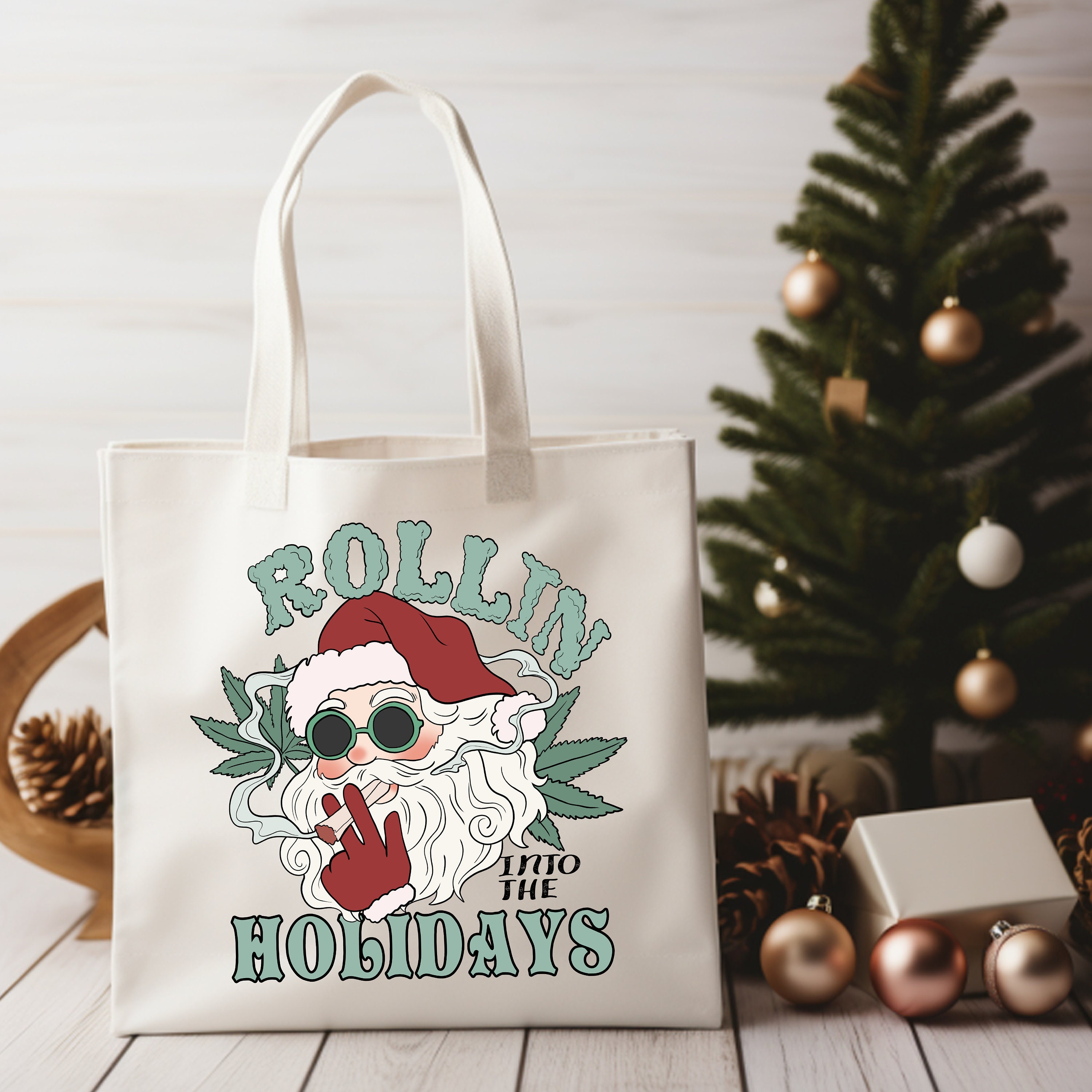 Rolling Into the Holidays Png Groovy Santa Png Rolling Santa - Etsy