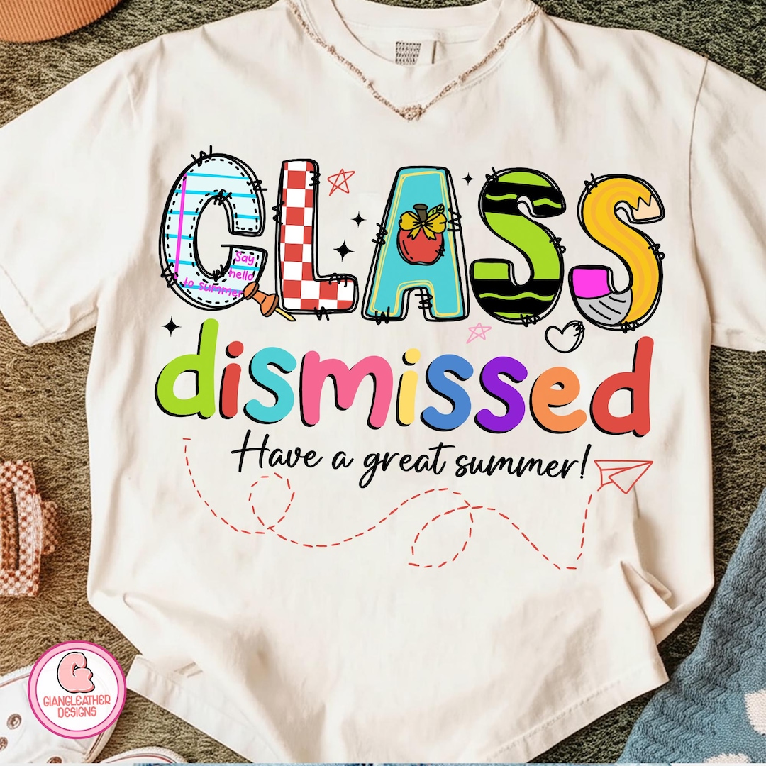 Class Dismissed Png, Last Day of School Png, Retro Teacher Png, Teacher ...