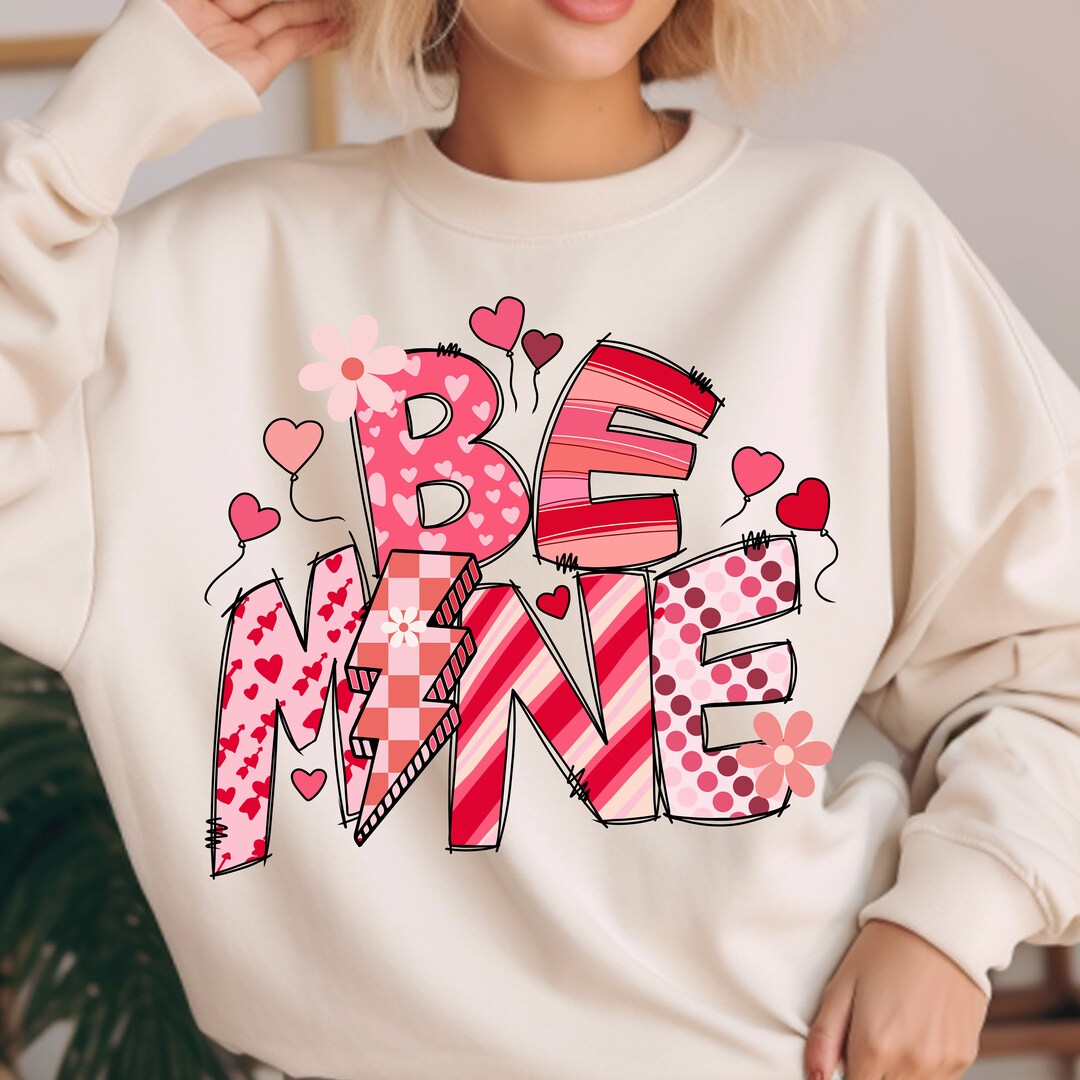 Be Mine Png, Be Mine Valentine Png, Pink Be Mine Png, Valentine Doodle ...
