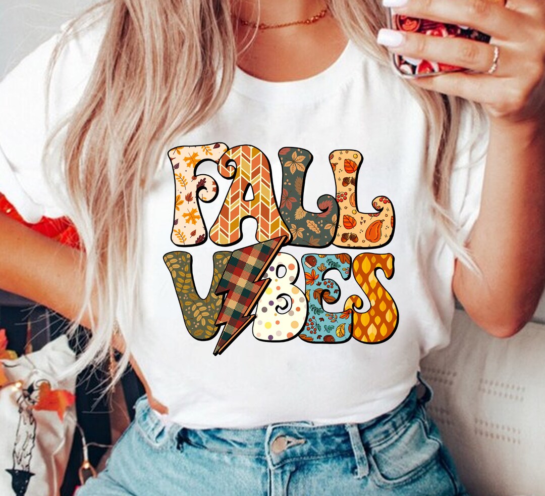 Fall Vibes Png,fall Png,autumn Png,trendy Fall Png,retro Fall Png,fall ...