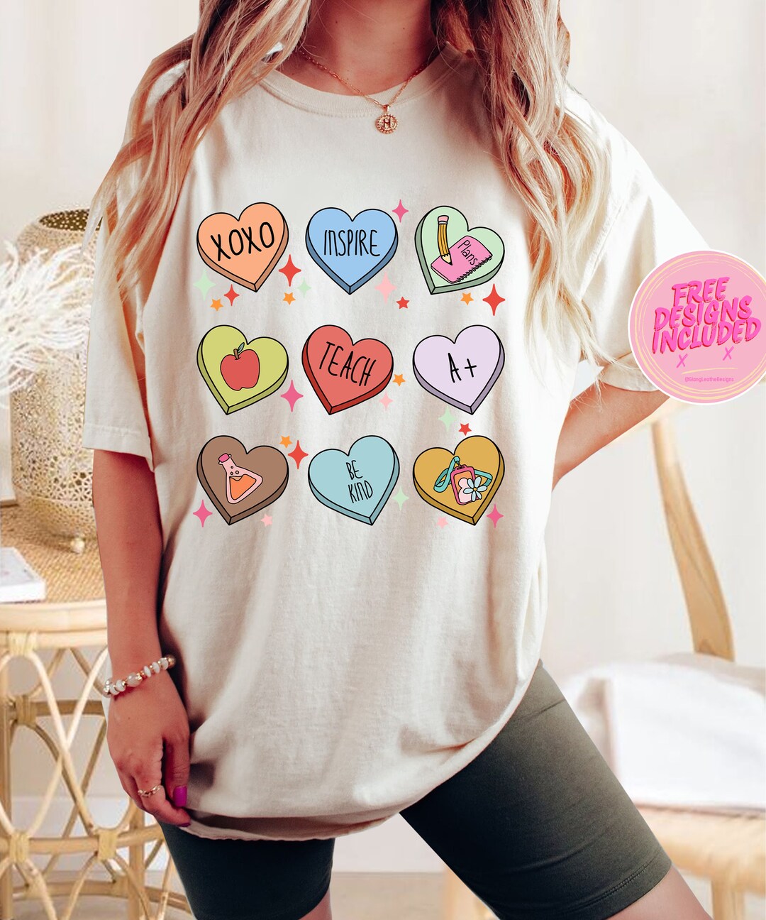 Teacher Candy Heart Png,conversation Hearts Png,cute Teacher Valentine ...