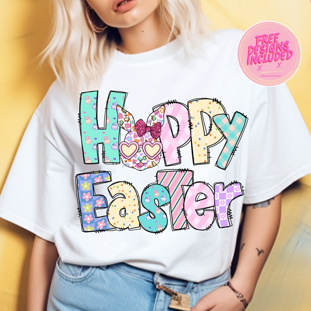 Hoppy Easter Png,bunny Babe Png,bunny Doodle Png,pink Leopard Bunny Png ...