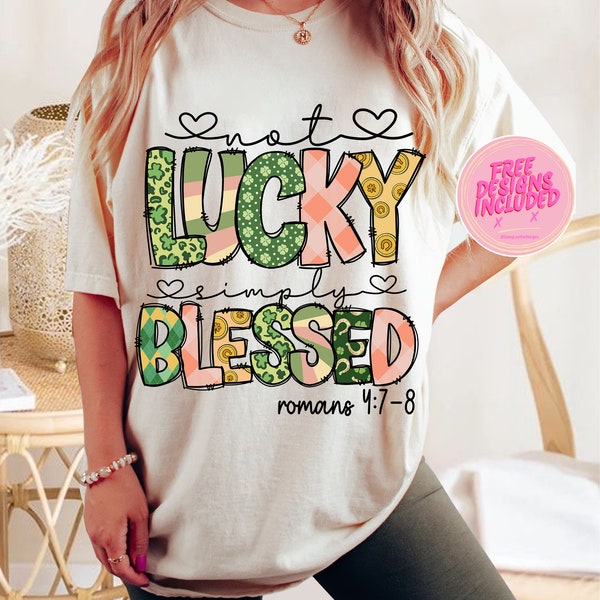 Not Lucky Simply Blessed Svg - Etsy