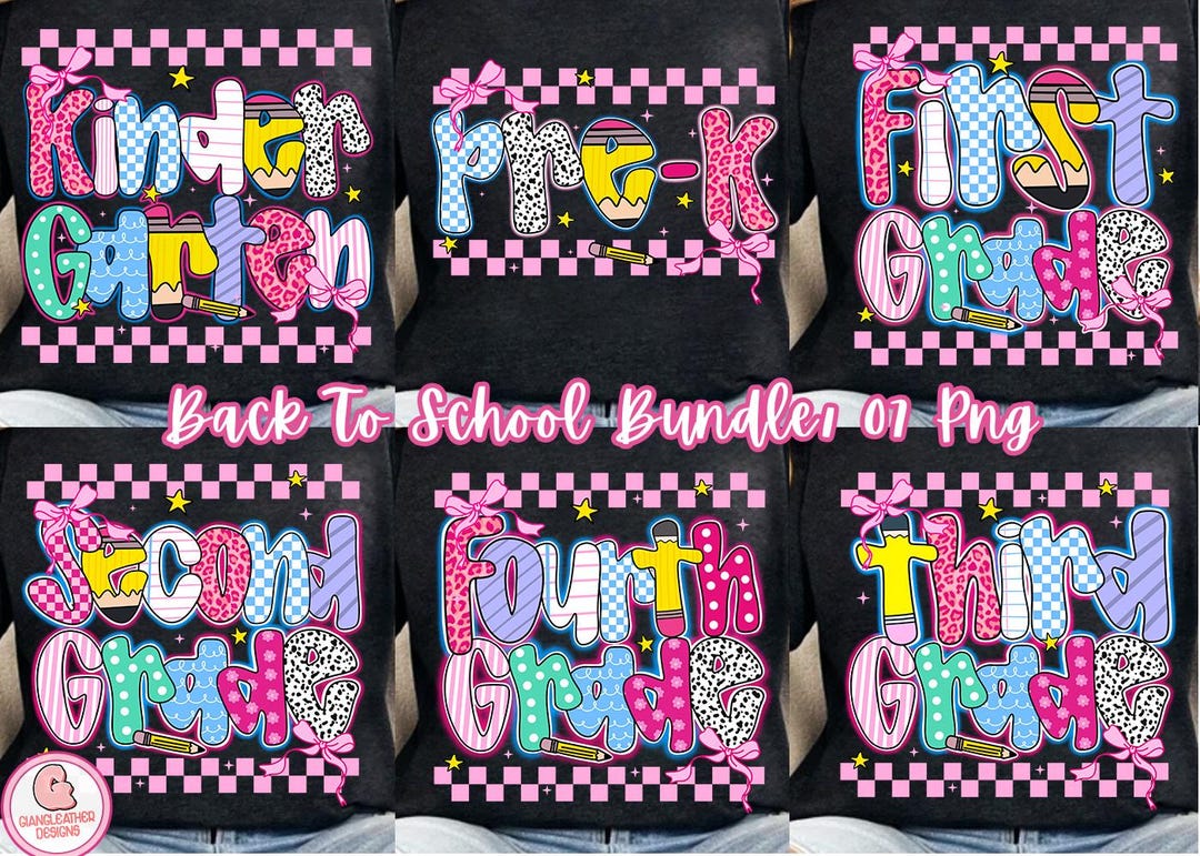 Back to School Coquette Bundle PNG, Girl School Png, Preppy Back to ...