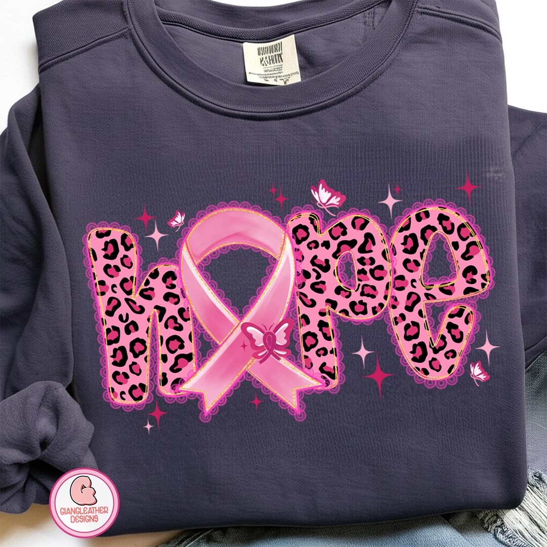Hope Sublimation, Breast Cancer PNG, Tackle Cancer Png, Pink Ribbon Png ...