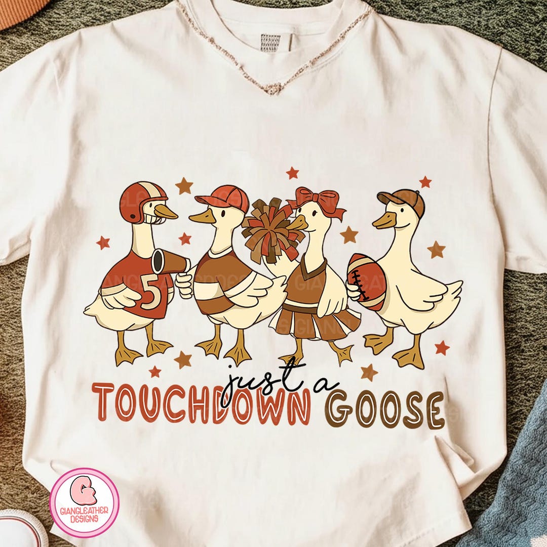 Touchdown Season Png, Touchdown Goose Png, Football Png, Vintage ...