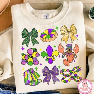 Mardi Gras Doodles Png, Fleur De Lis Png, Mardi Gras Png, King Cake Png ...