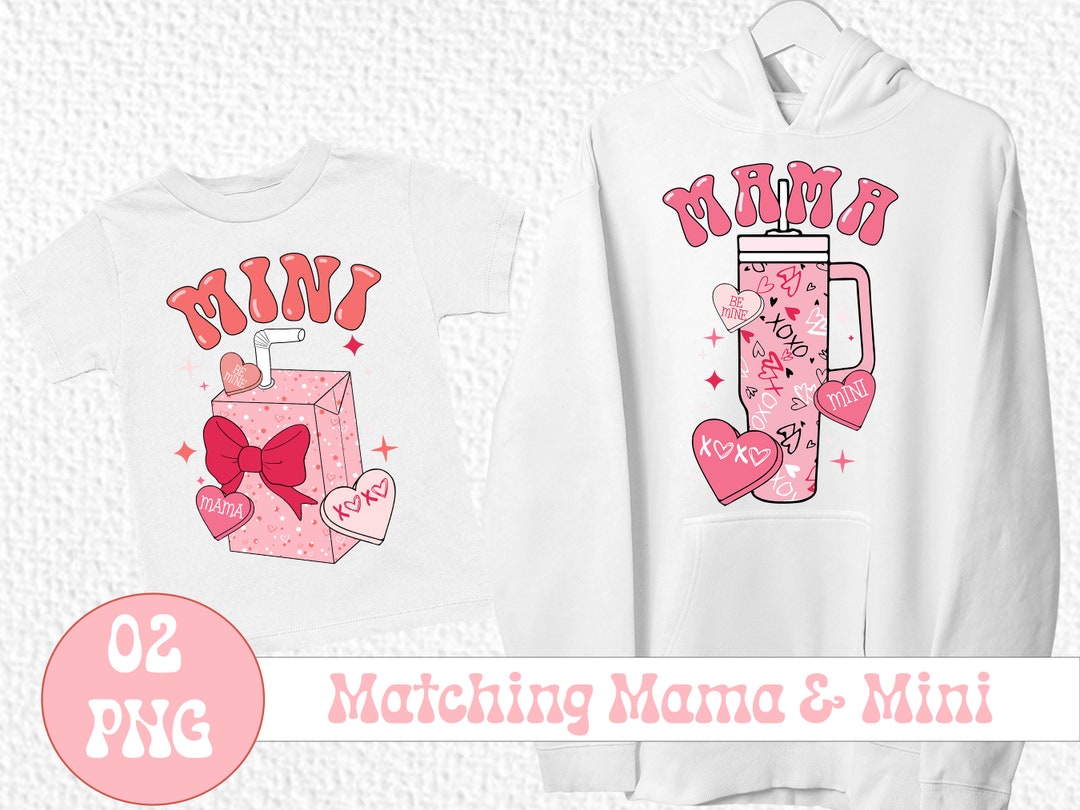Mama Mini Matching Valentine Png, Mama Stanley Tumbler Png, Mini ...