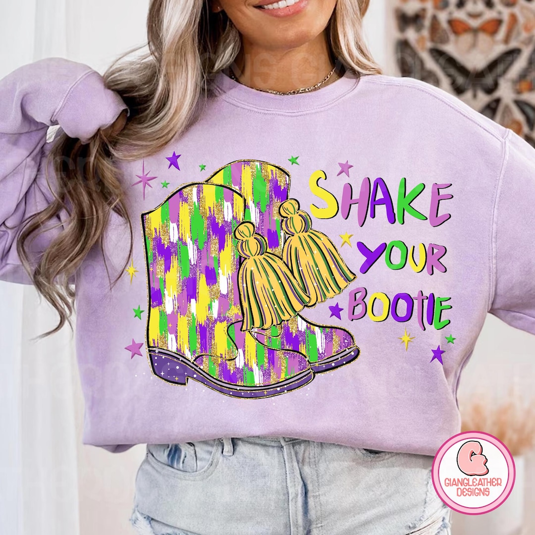 Shake Your Bootie Png, Mardi Gras Boots Png, Brushstroke Boots Png ...