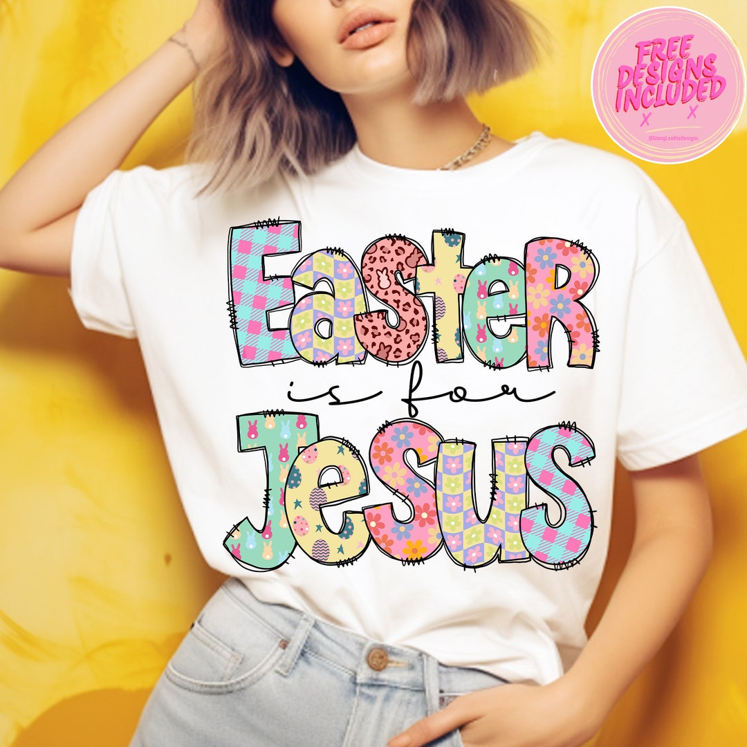 Easter is for Jesus Png,silly Rabbit Png,jesus Easter Png,floral Jesus ...