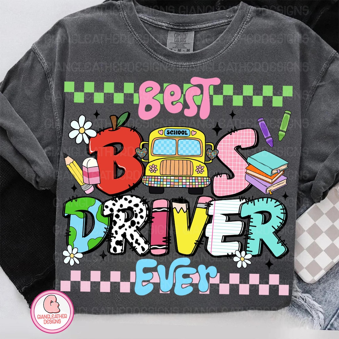 School Bus Driver Png Bundle, Bus Driver, Back to School, School Bus ...