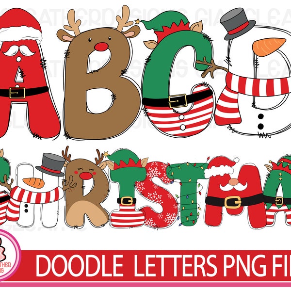 Christmas Doodle - Etsy