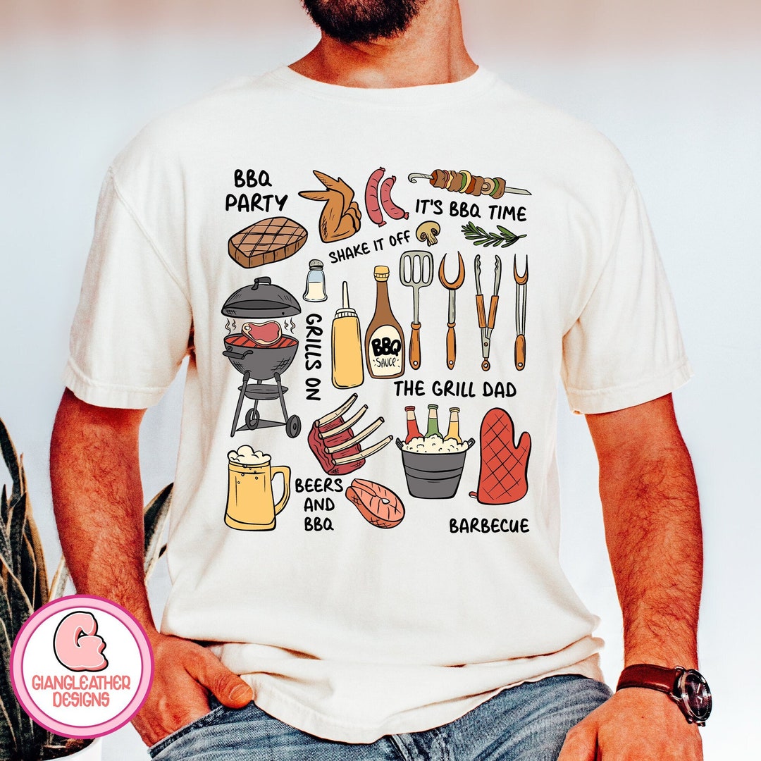 Barbecue Dad Png,chillin' and Grilling Png,father Png,dad Png,father's ...