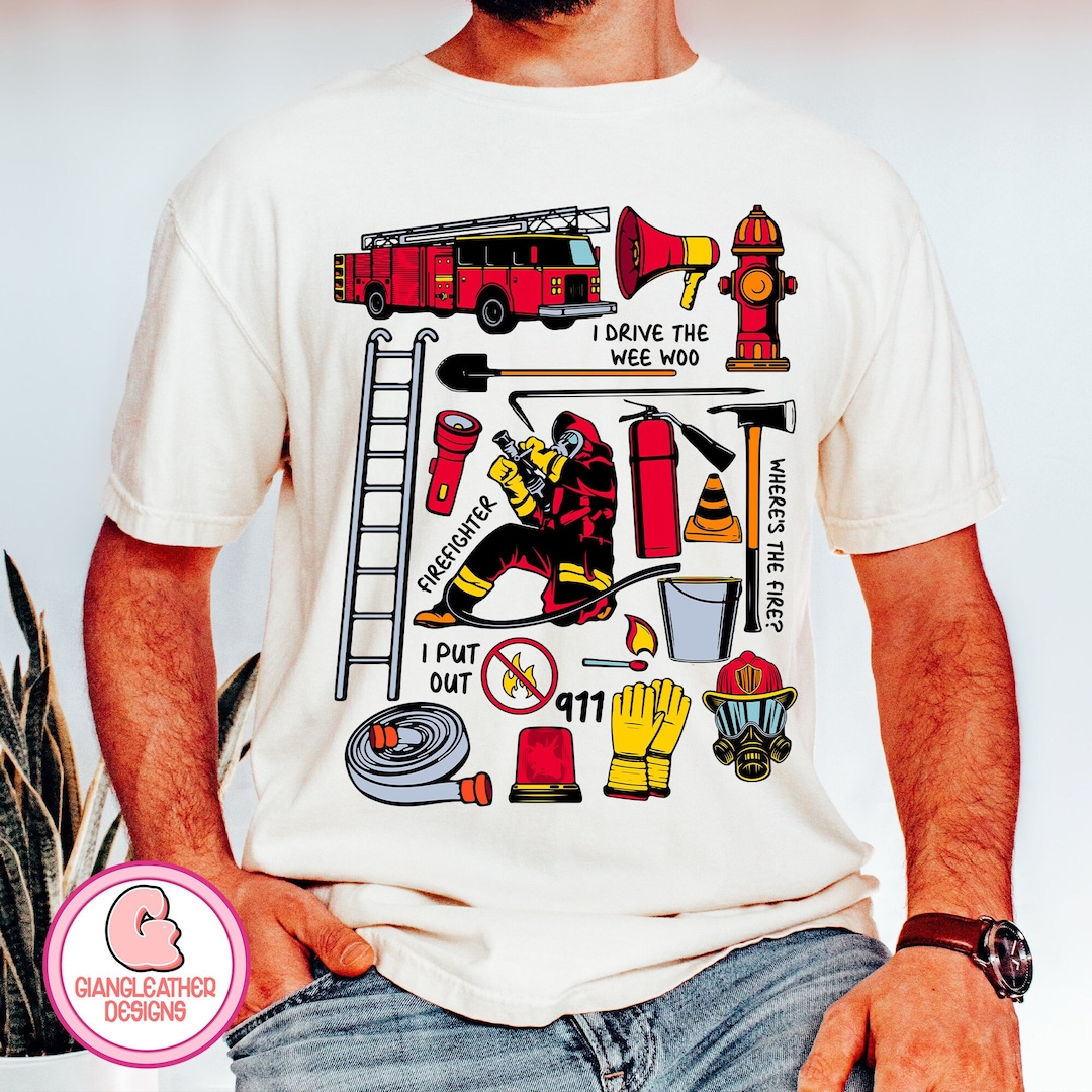 Proud Firefighter Dad Png,firefighter Dad Png,firefighter Png,retro ...