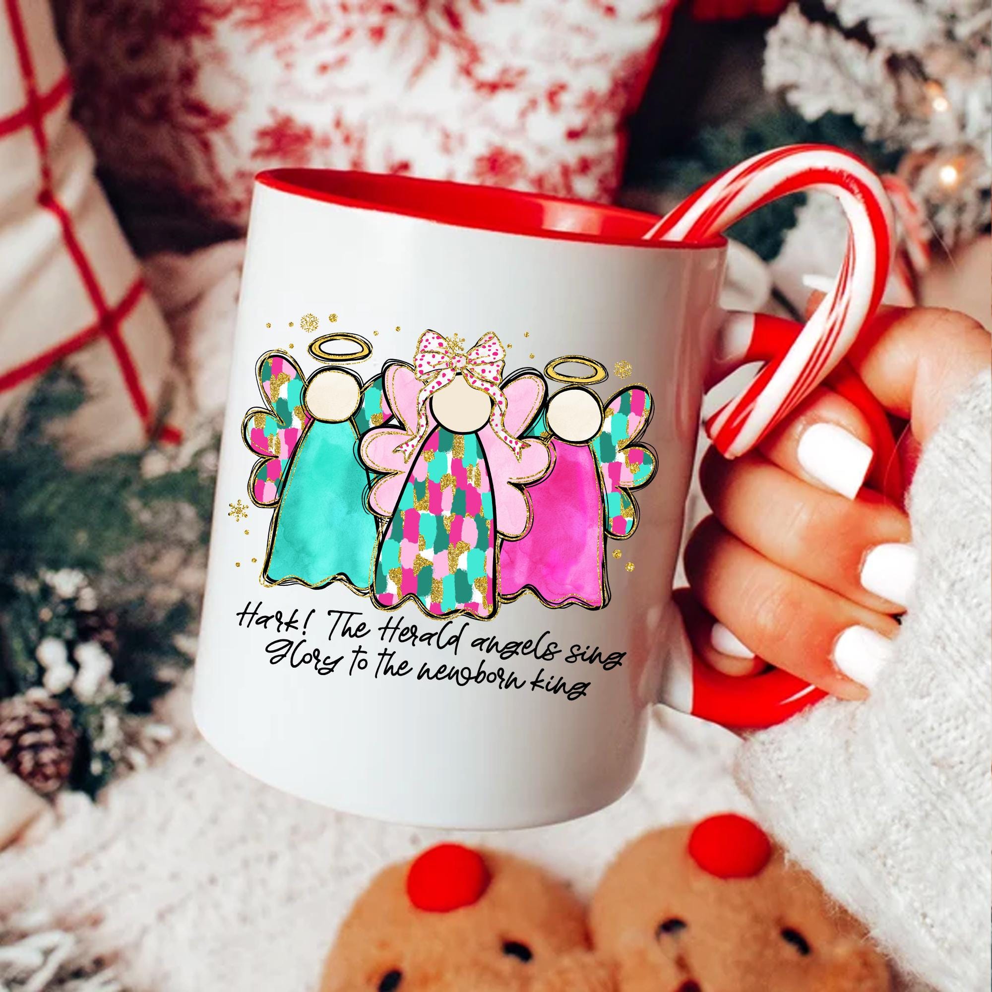 Angels Christmas Png, the Herald Angels Sing Png, Oh Come Let Us Adore ...