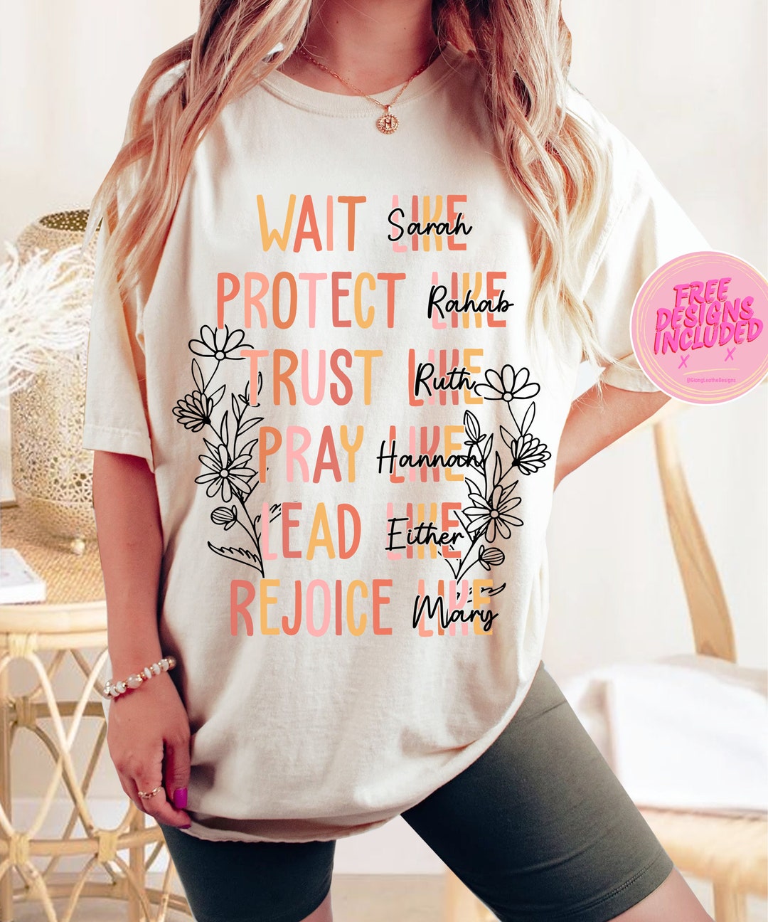 Wait Like Sarah Svg Png,protect Like Rahab Svg Png,trust Like Ruth Svg ...