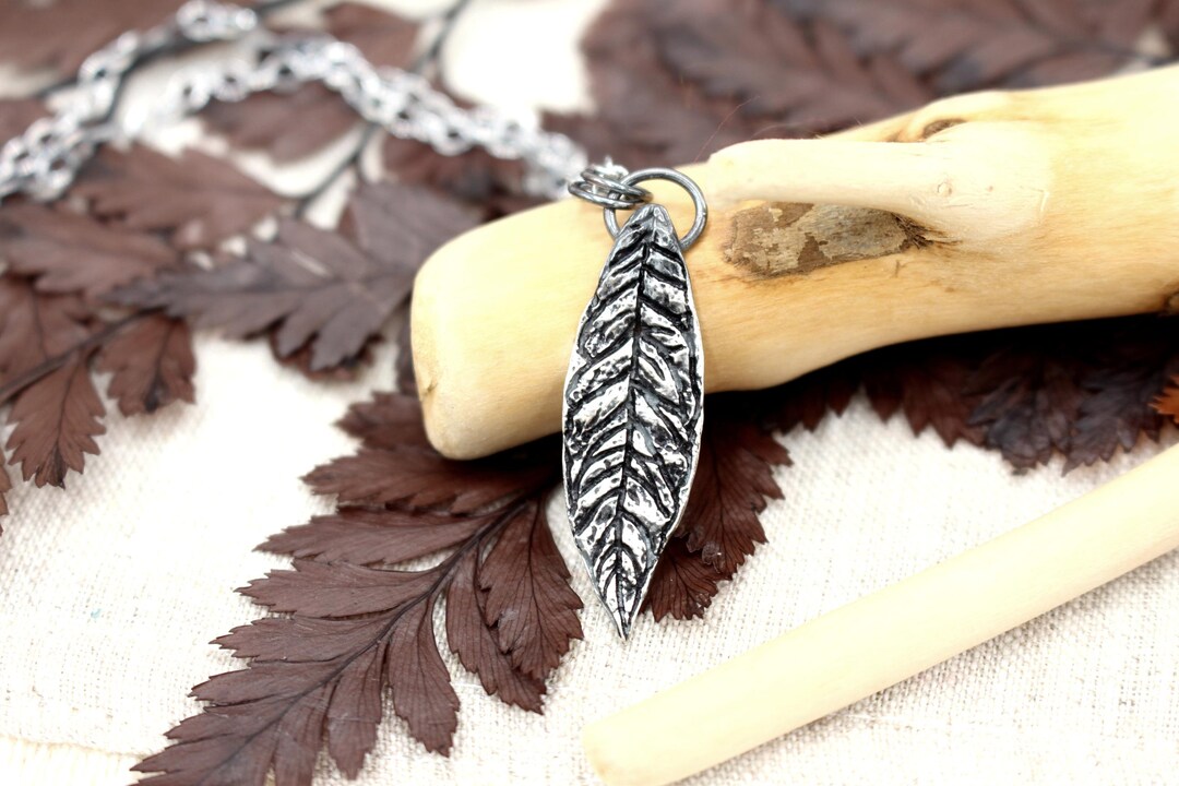 SILVER SAGE Handforged Necklace Made From Fine Silver and Sterling ...