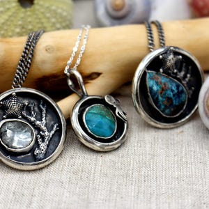 WATERWORLD Handforged Necklace Made From Sterling Silver With Octopus ...