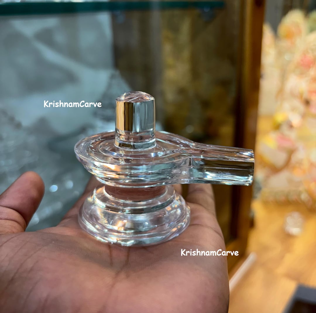 Clear Quartz Crystal Shivling |hand-carved Transparent Shivling ...