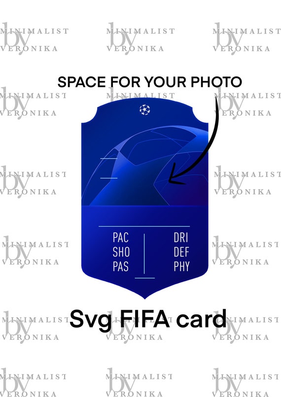 Fifa Svg Card FIFA Card Svg Instant Download Personalized - Etsy
