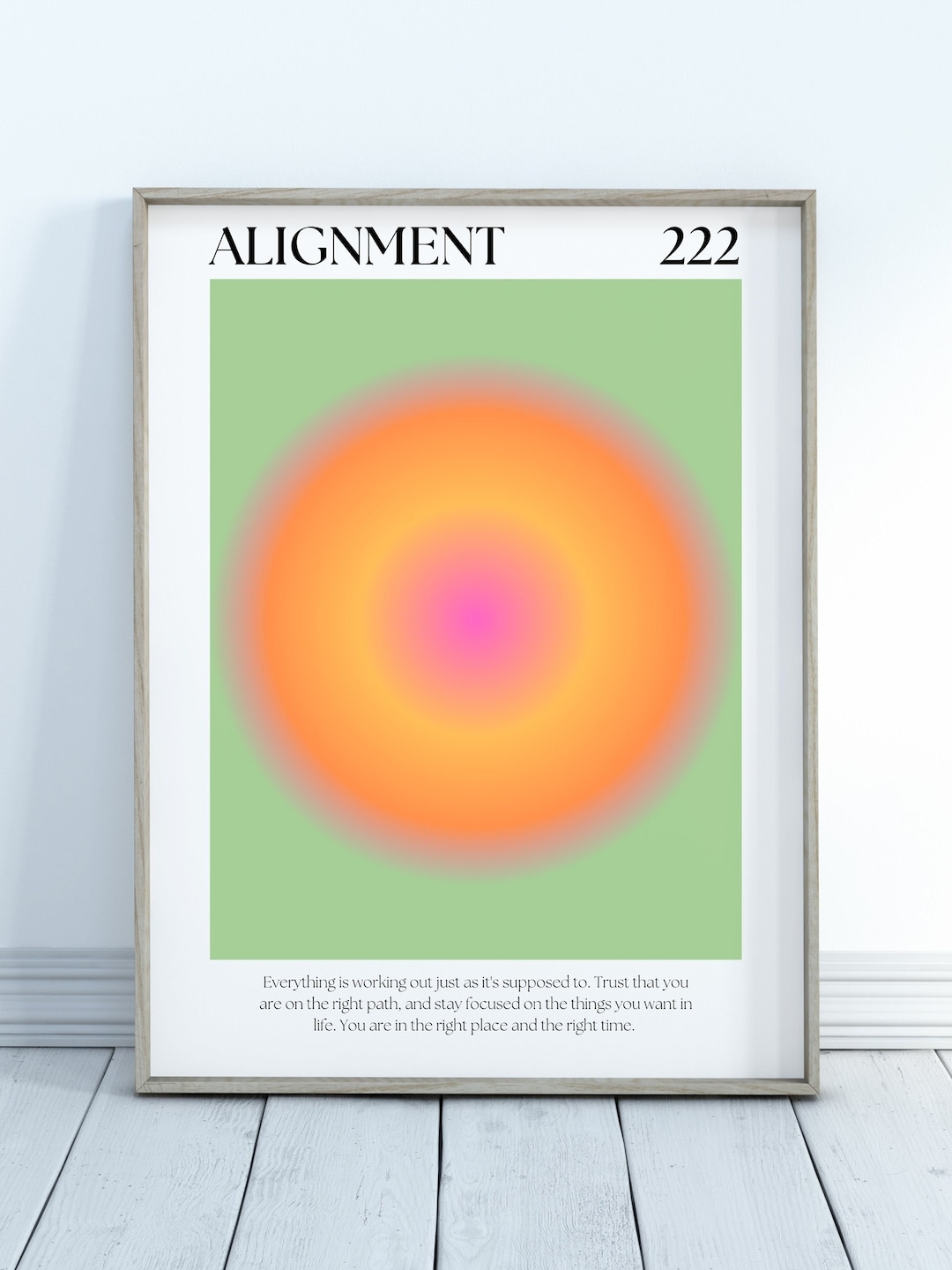 Angel Number 222 Wall Print Alignment Angel Numbers Manifestation ...