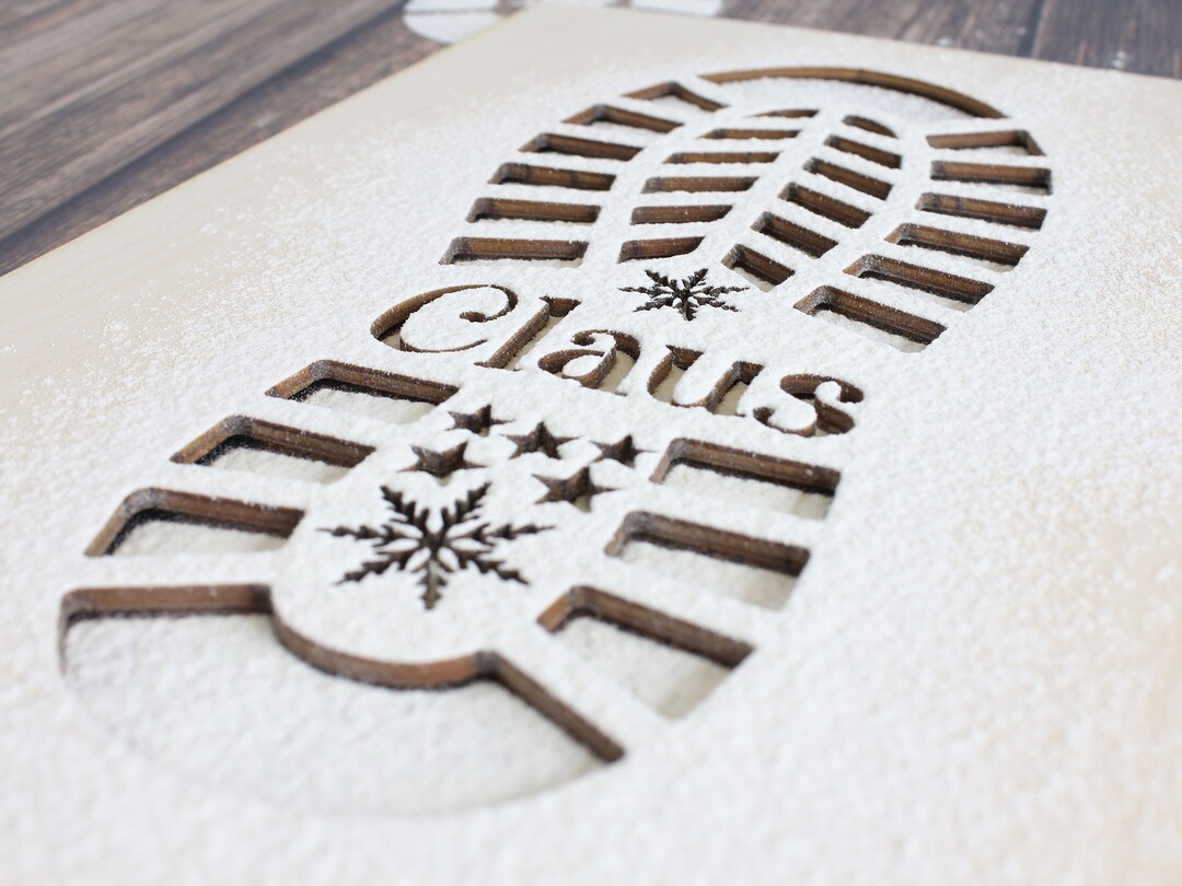 Santa Tracks | Santa Footprint Stencil | Santa Foot Prints | Santa ...