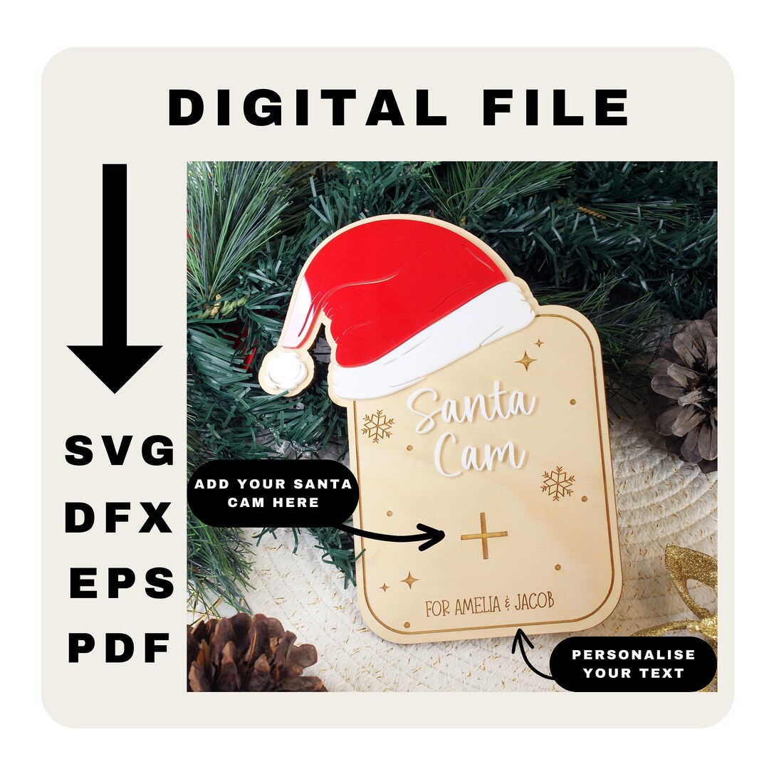 Santa Cam SVG | Christmas SVG | Santa Cam Lens | Santa Cam | Christmas ...