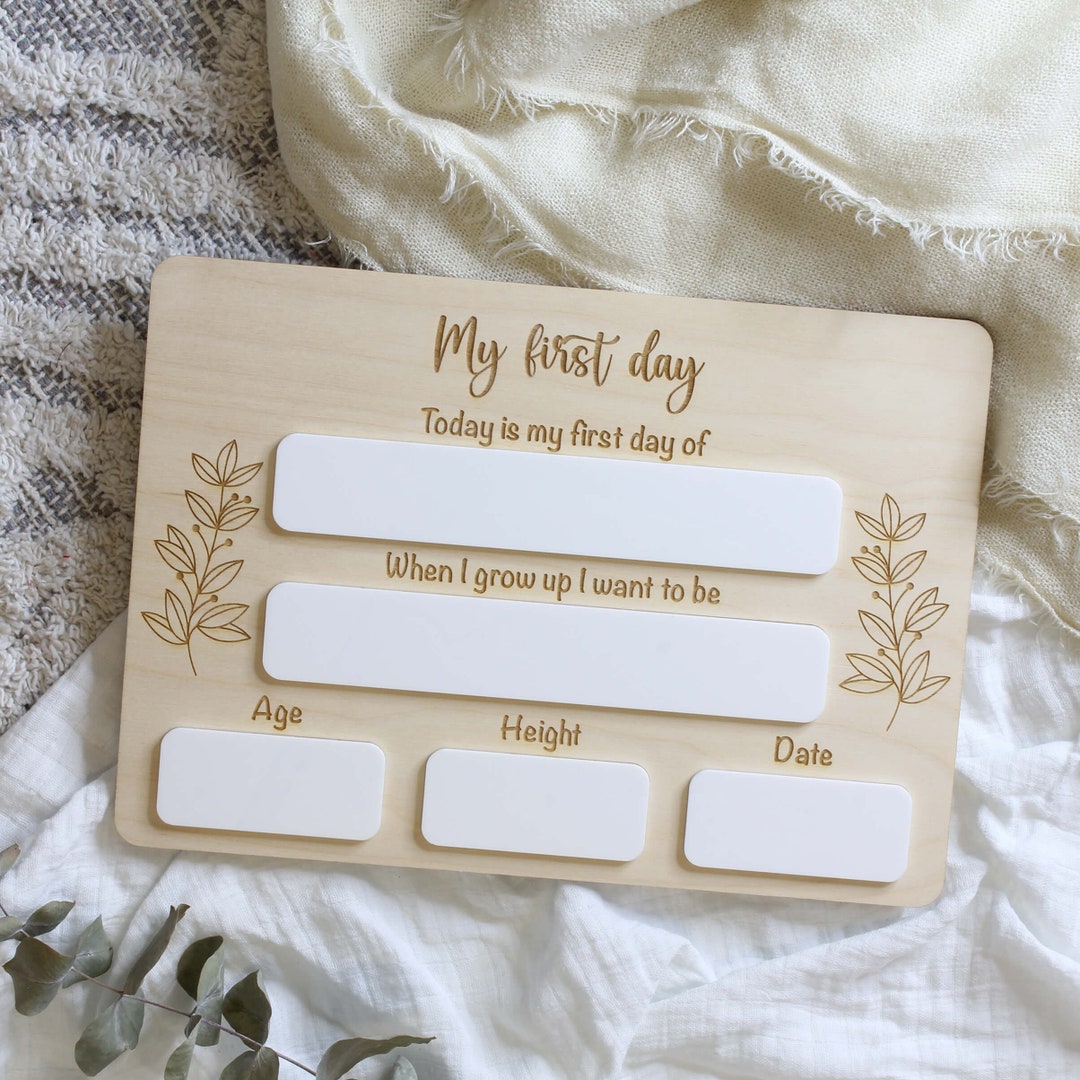 First Day Sign | My First Day of School Sign | First Day of School ...