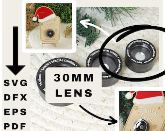 Santa Cam Lens SVG | Santa Cam SVG | Christmas SVG | Santa Cam ...