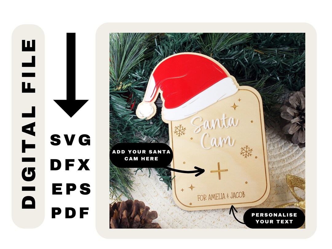 Santa Cam SVG | Christmas SVG | Santa Cam Lens | Santa Cam | Christmas ...