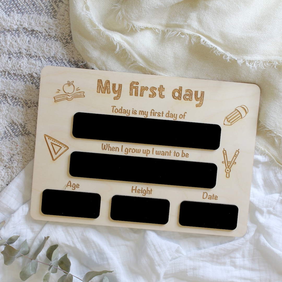 First Day Sign | First Day of School Sign | First Day of School Board ...