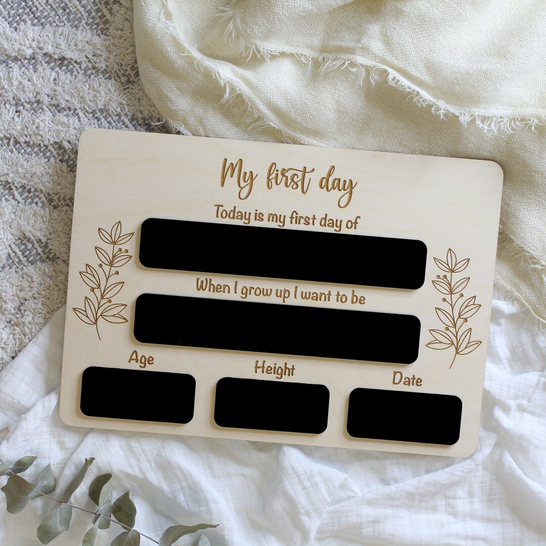 First Day Sign | First Day of School Sign | First Day of School Board ...