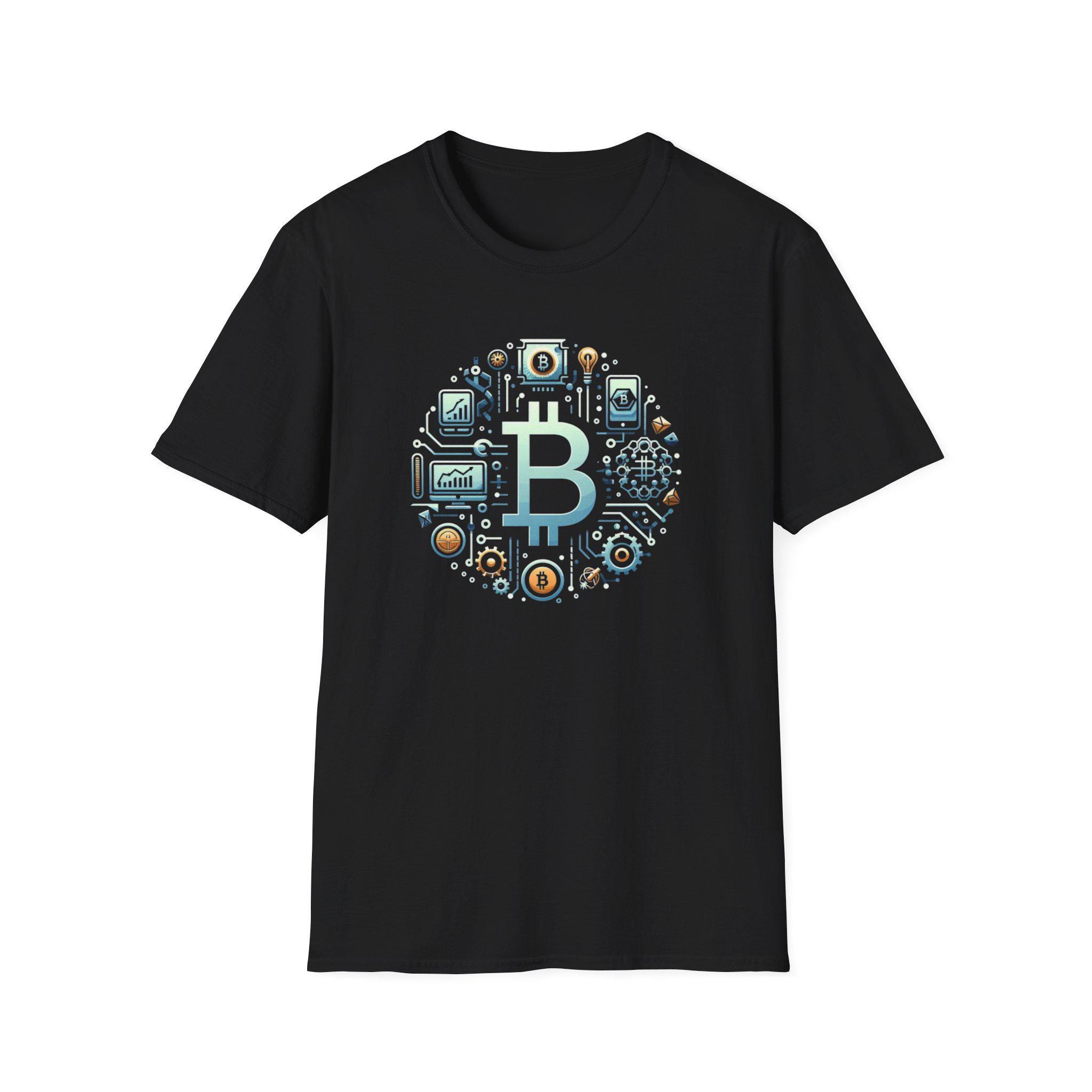 Bit Connection Crypto unisex Softstyle T-shirt, Black T-shirt, Funny ...