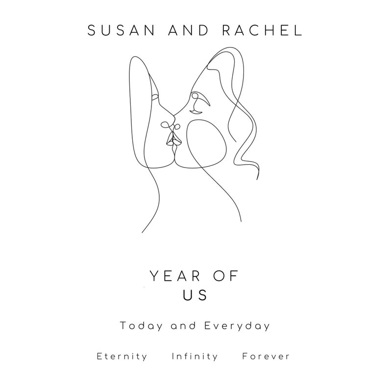 CUSTOM COUPLE Line Art Print Queer and Straight Couples - Etsy