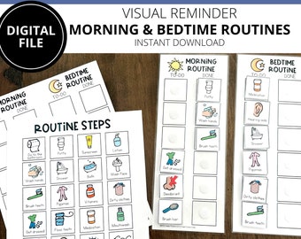Morning Routine for Kidsroutine Chart for Schoolnight Kids - Etsy