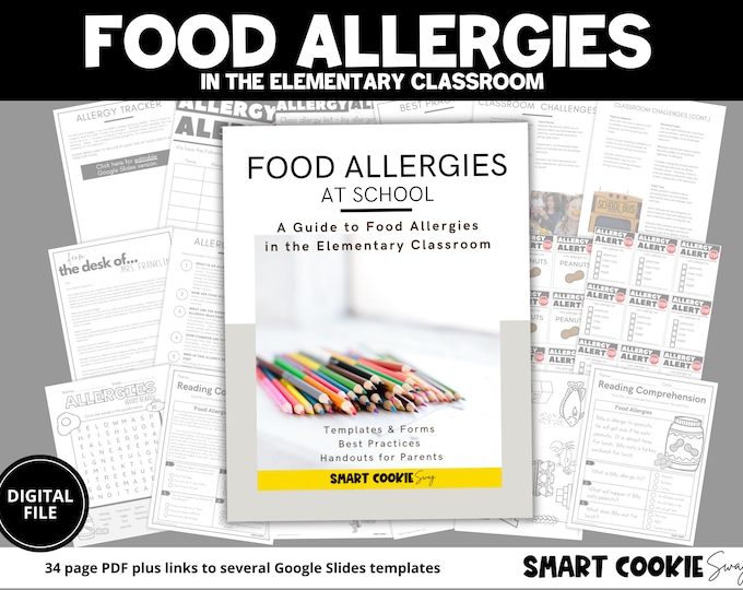 Allergen Chart for Food Service, Allergen Matrix, Editable Google ...