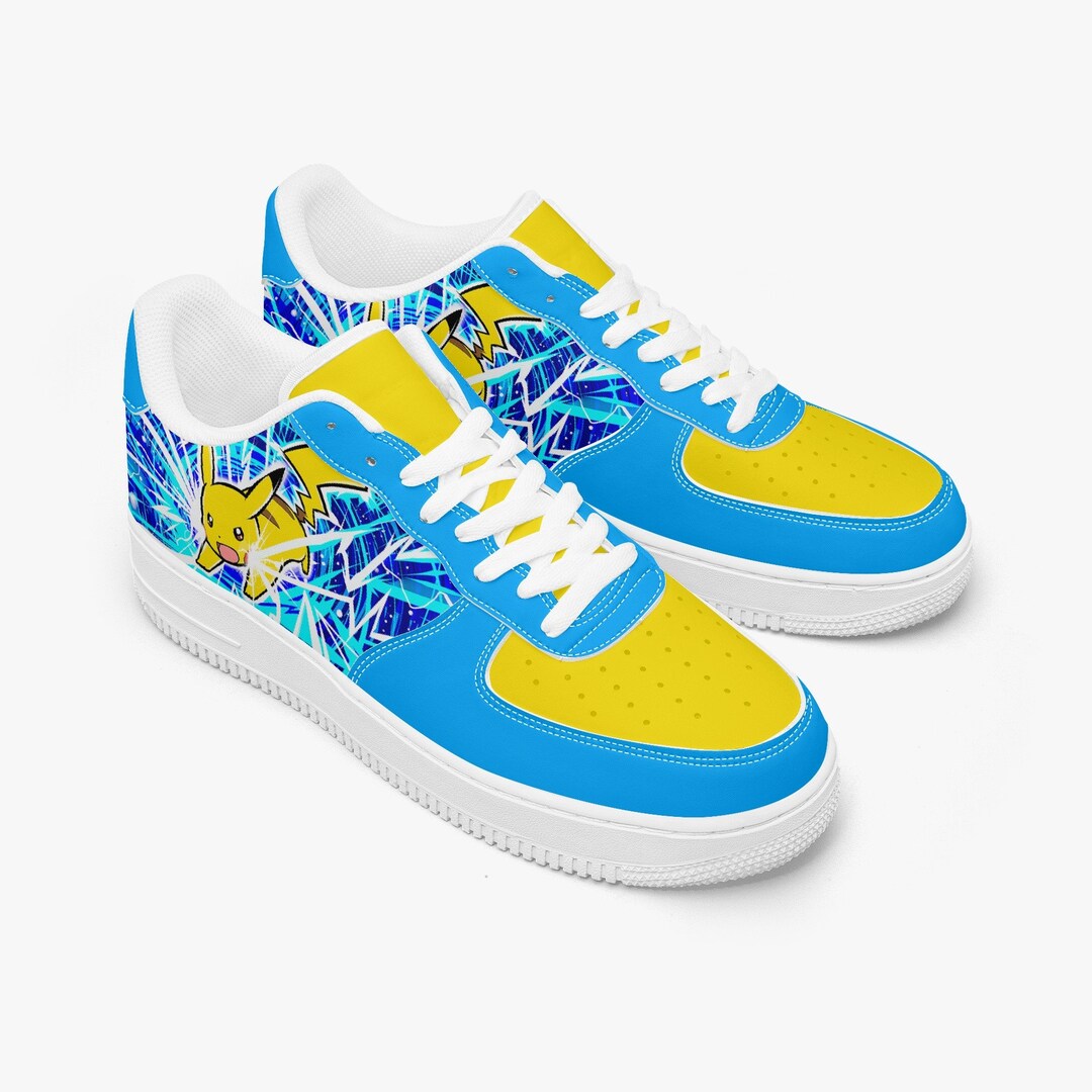 Pokemon Pikachu Shoes Sneakers Leather Low Tops for Men - Etsy