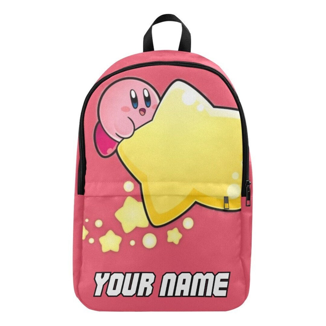 Kirby Backpack Custom School Bag With Name. Adults Students - Etsy