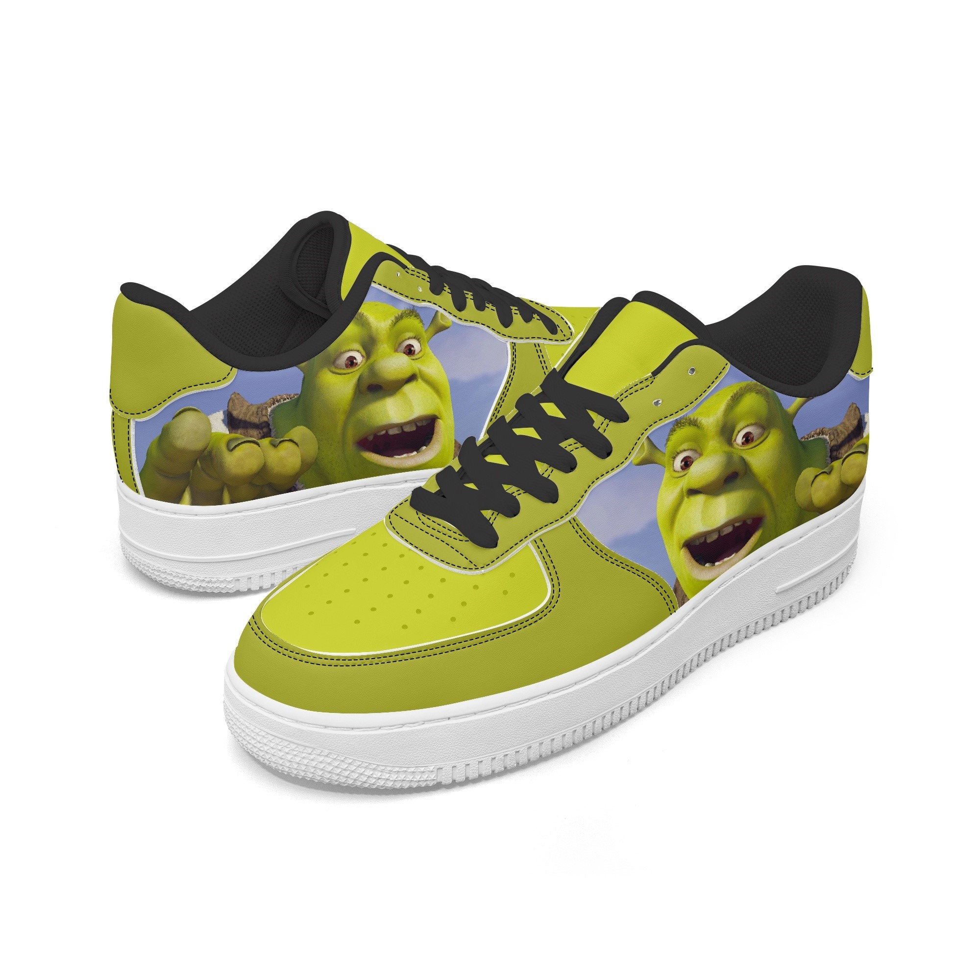 Shrek Shoes Sneakers Leather Low Tops for Men Women Kids - Etsy