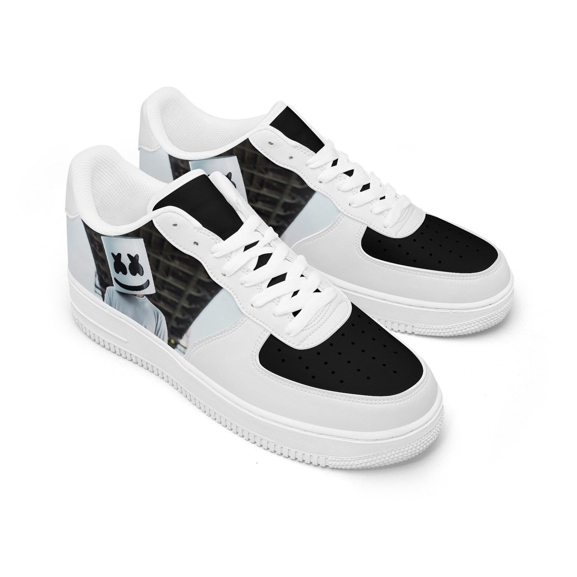Marshmello Shoes Sneakers Leather Low Tops for Men Women - Etsy
