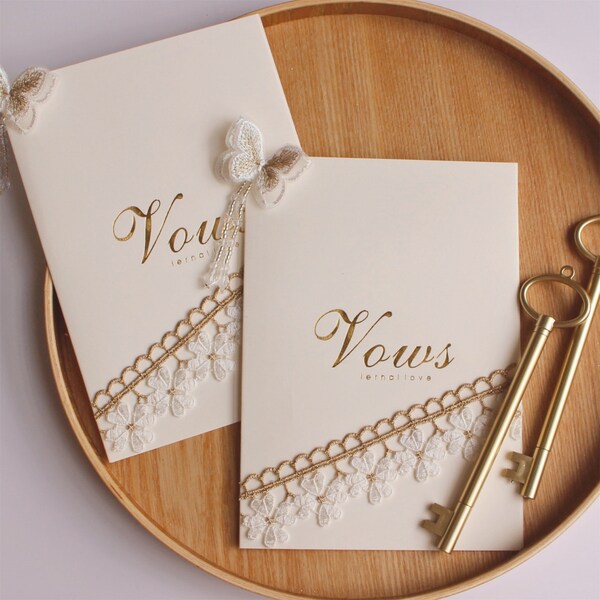 Vows Booklet - Etsy