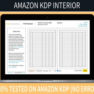 6 Column Customizable Log Book KDP Interior | 6 Column Multipurpose Log ...