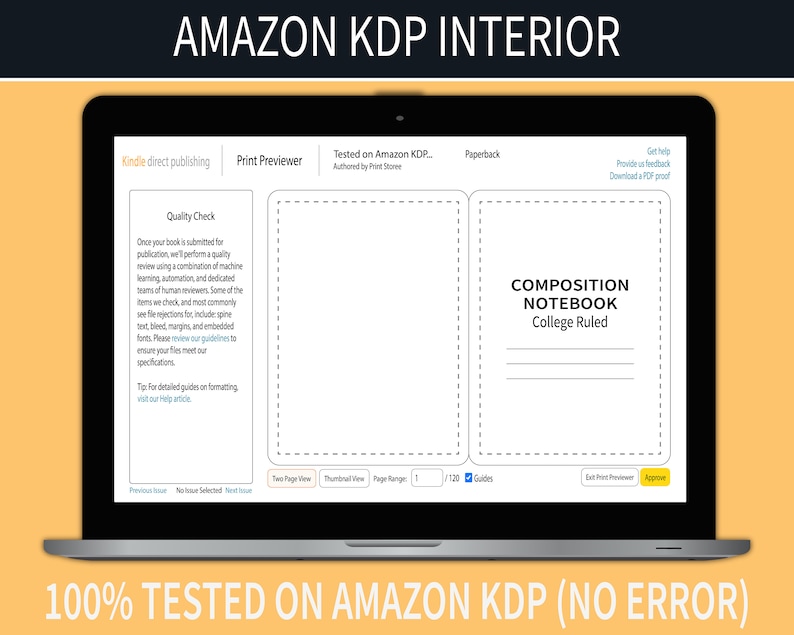 Composition Notebook Wide Ruled KDP Interior Lined Wide Ruled ...