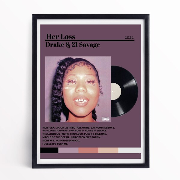 Her Loss Album Poster - Etsy Canada