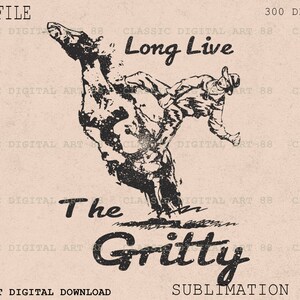 The Gritty PNG Transparent Western Cowboy Grunge Western - Etsy